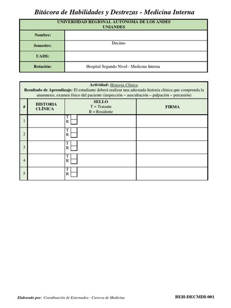 101 Bitacora Eh Dec Medicina Interna Pdf Tratamientos Médicos
