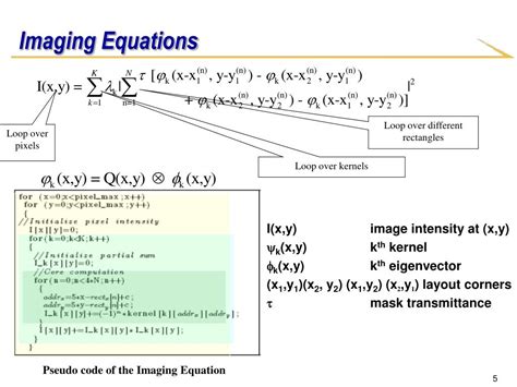 Ppt Lithographic Aerial Image Simulation With Fpga Based Hardware