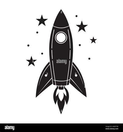 Rocket Icon Space Ship Launch Logo Vector Stock Vector Image And Art Alamy