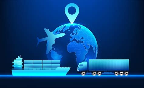 Premium Vector Transportation And Logistics Business Technology Worldwide Shipping By Using