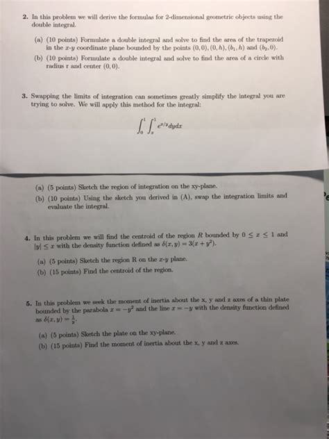Solved In This Problem We Will Derive The Formulas For Chegg