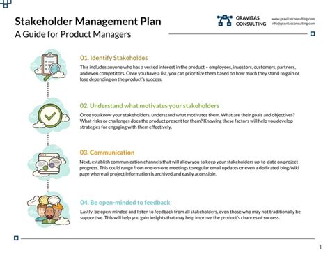 Stakeholder Management Plan Template Venngage