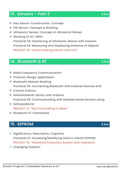 Embedded System IoT Course Certification Program Learn And Build PDF