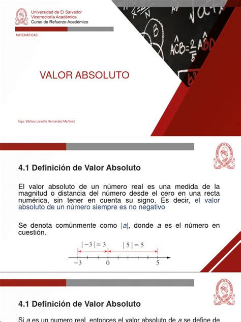 Valor Absoluto Pdf Matemáticas Conceptos Matemáticos