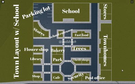 Bloxburg Towns Large Plot Layout