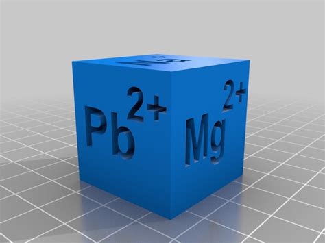 Chemistry Ion Dice Chemical Ion Cubes By Bires Download Free STL Model Printables Com