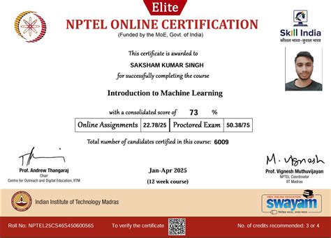 Machinelearning Nptel Iitmadras Artificialintelligence Datascience