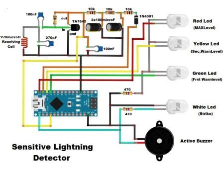 Sensitive Arduino Lightning Detector With Homemade Sensor Arduino Maker Pro