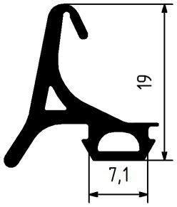 Средний уплотнитель холодных окон КП45 (СИАЛ), КП54 (КраМЗ) — Экотэп