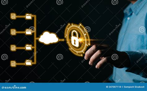 Man Touch Screen To Manage Datadocument Management System Knowledge And Documentation In