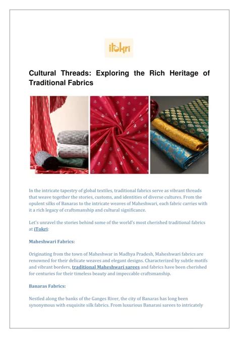 Ppt Cultural Threads Exploring The Rich Heritage Of Traditional