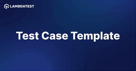 test case template with examples