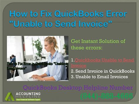 ppt how to resolve unable to send invoice error in quickbooks