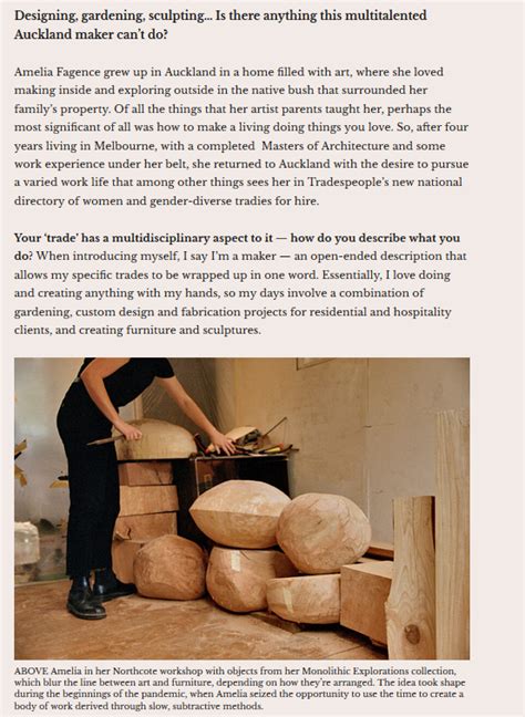 Homestyle Profile Amelia Fagence Awnz