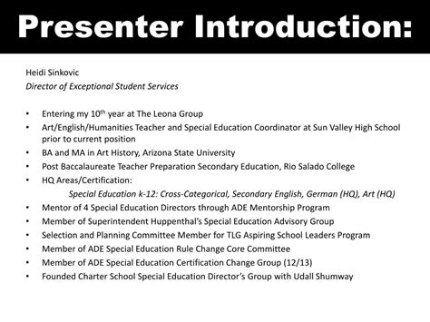 Ppt Presenter Introduction Powerpoint Presentation Free Download