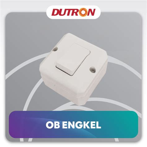 Jual Dutron Saklar Outbow Engkel Ob Engkel Tempel Tunggal Dv Obe 01