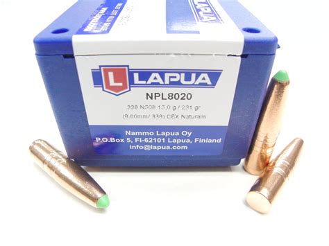 338 Lapua 150231gr Naturalis 50kpl Lapua Luoti N508 Natu 50kpl