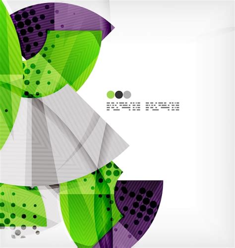 Fondo Abstracto De Semicírculo Vector Geométrico Vector Premium