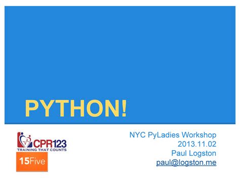 Python An Introduction Speaker Deck Python An Introduction Speaker Deck