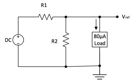SOLVED Design A Voltage Divider To Provide A Reference Voltage Of 2V With Load Of 80 A From A
