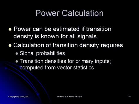 LowPower Design Of Digital VLSI Circuits GateLevel Power