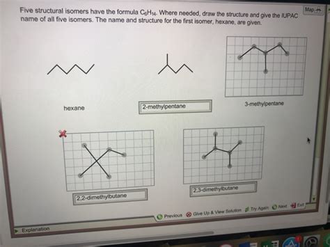 Solved Five structural isomers have the formula CeHu. Where | Chegg.com