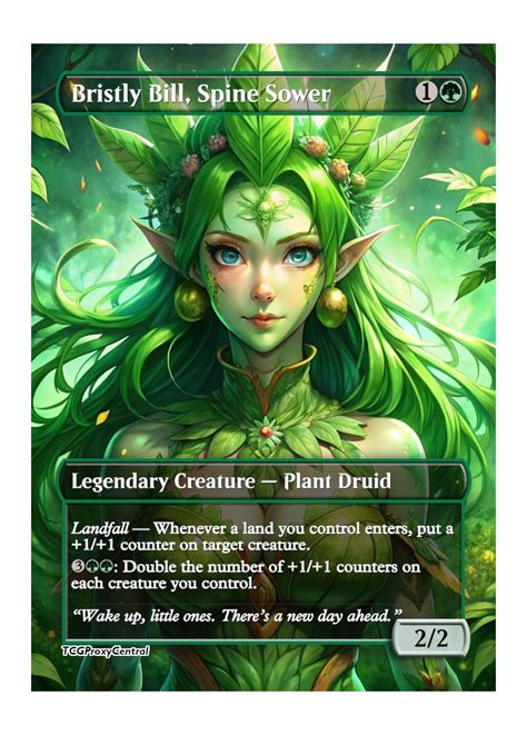 4x Bristly Bill Spine Sower Anime Full Art Foil Or