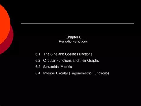 Ppt Chapter Periodic Functions The Sine And Cosine Functions Powerpoint Presentation
