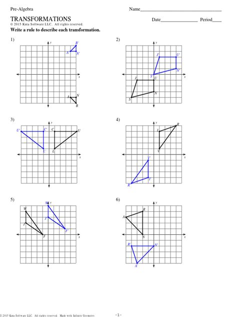 transformations describe translate reflect rotate pdf cartesian