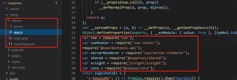 打包的时候 temp中生成的 server下的app js报错 Issue vuejs vuepress GitHub