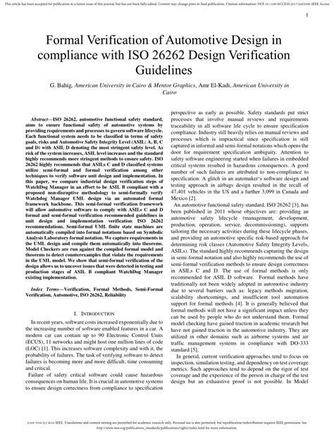 Pdf Formal Verification Of Automotive Design In Compliance With Iso 26262 Design Verification