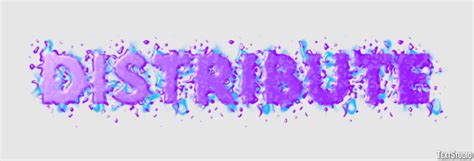 Distribute Text Effect And Logo Design Word