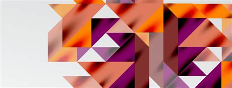 Tech Minimal Overlapping Triangle Shapes Elements Vector Image