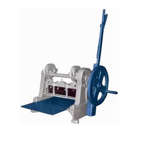 Semi Automatic Manual Ms Hand Operated Fabric Sample Cutting Machine At ₹ 30850 In Ahmedabad