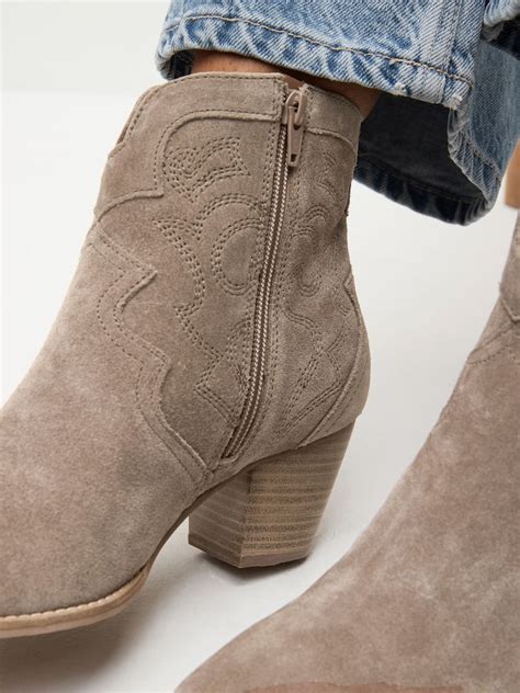 Buy Mink Brown Standardwide Fit Forever Comfort® Stitched Detail Ankle
