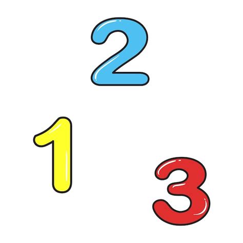 Premium Vector Numbers Illustrations