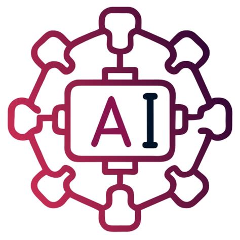 Premium Vector Ai Circle And Support Icon Outline Gradient