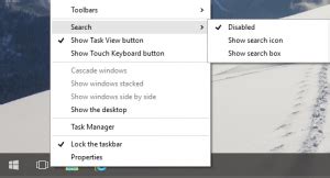 Hide Remove Search Icon Search Box Button In Windows Taskbar Tech Journey
