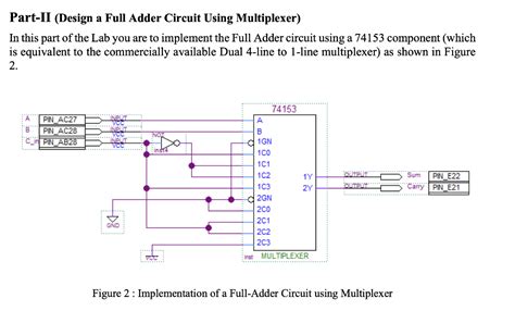 solved part ii design a full adder circuit using