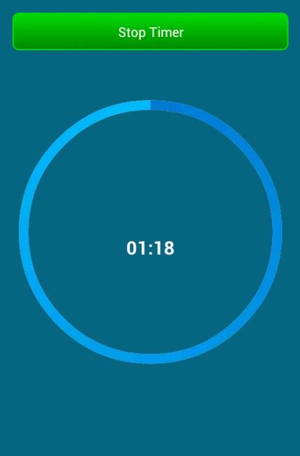 Android Countdown Timer Circular Progress Bar Doesn T Match With Timer Stack Overflow