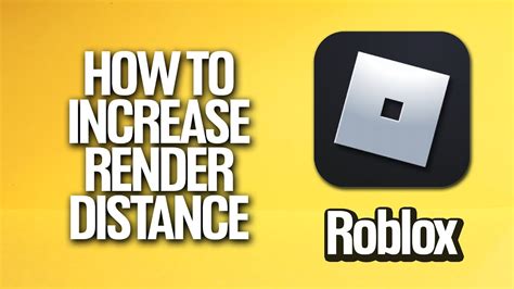 how to increase render distance in roblox tutorial youtube