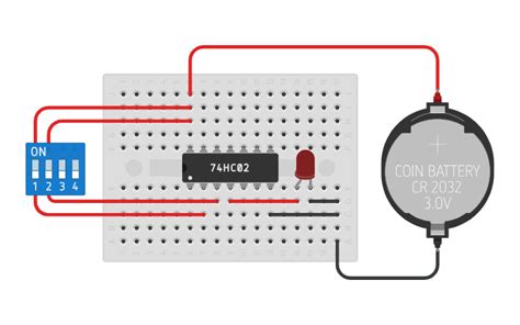 Circuit Design Logic Gates E Nor Gate Tinkercad