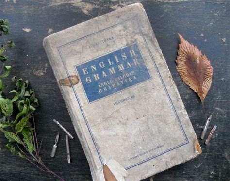 Vintage English grammar book USSR era school book 1954s Old textbook ...