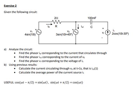 Solved Given The Following Circuit A Analyse The Circuit Chegg Com
