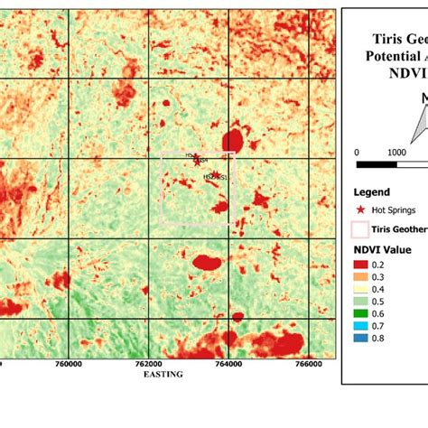 Tiris Geothermal Potential Area 2016 Ndvi Map Download Scientific Diagram