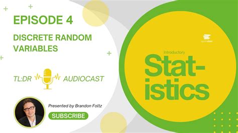 tl dr 🔊 statistics episode 4 discrete random variables youtube