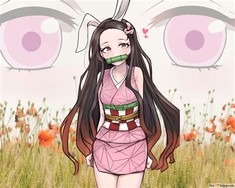 Demon Slayer Nezuko Kamado In Sexy Kimono K Wallpaper Download