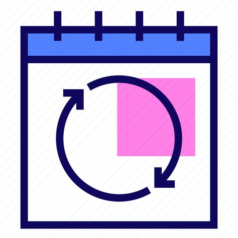 Arrows Calendar Repetitive Task Icon Download On Iconfinder