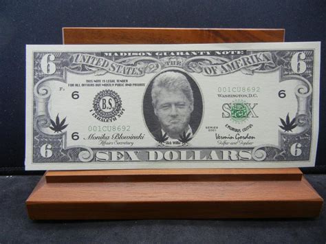 Sold At Auction Bill Clinton Six Sex Dollars Featuring Monika