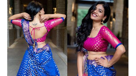 Lakshmi Durga Hot Navel Exposed In Blouse And Skirt Glamsundari In